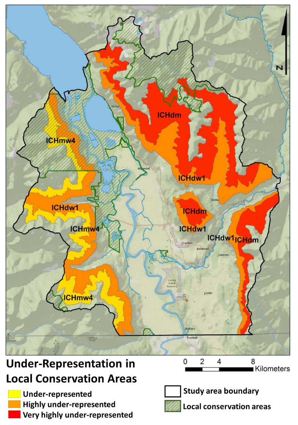 Green Map: Conservation Gaps, Rare Habitat and Wildlife – Wildsight